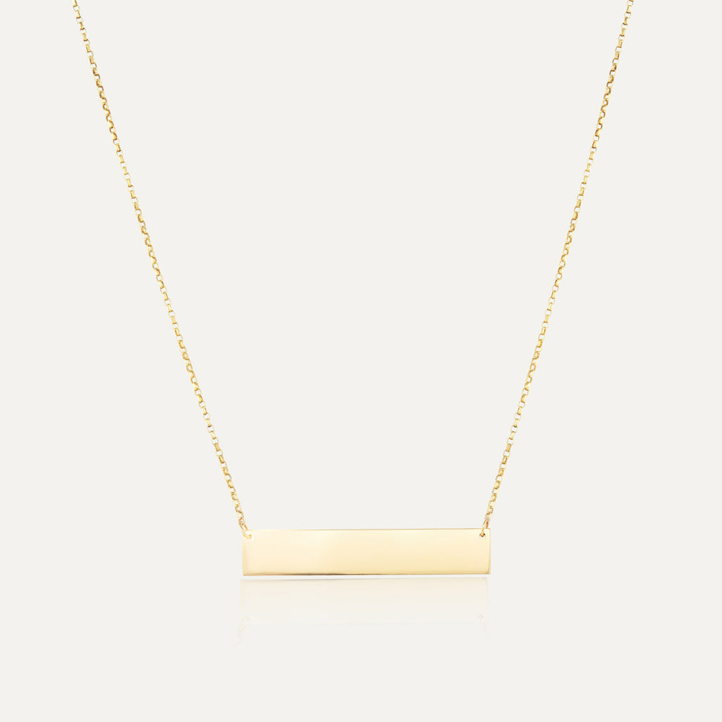 9ct Yellow Gold ID Bar Chain – Tower Jewellers