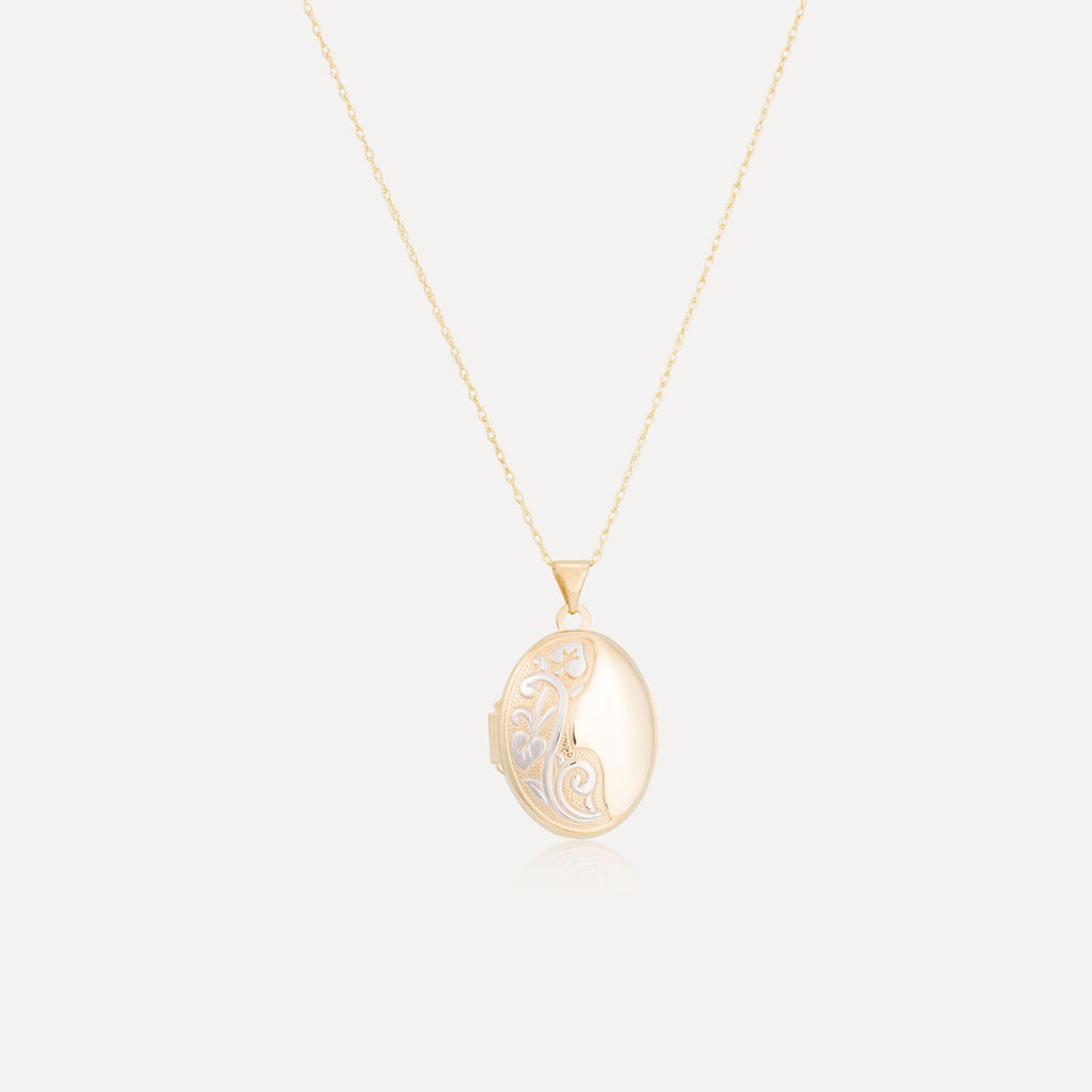 9ct Yellow Gold Oval Locket – Tower Jewellers